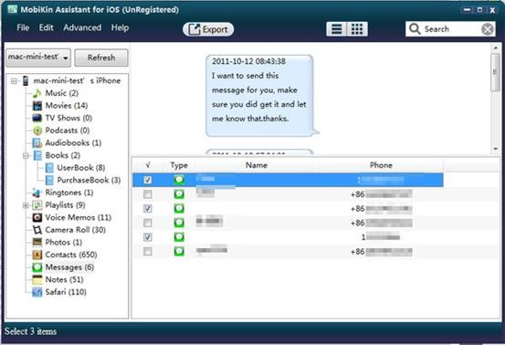 How to backup text messages from iphone to pc with MobiKin Assistant ...